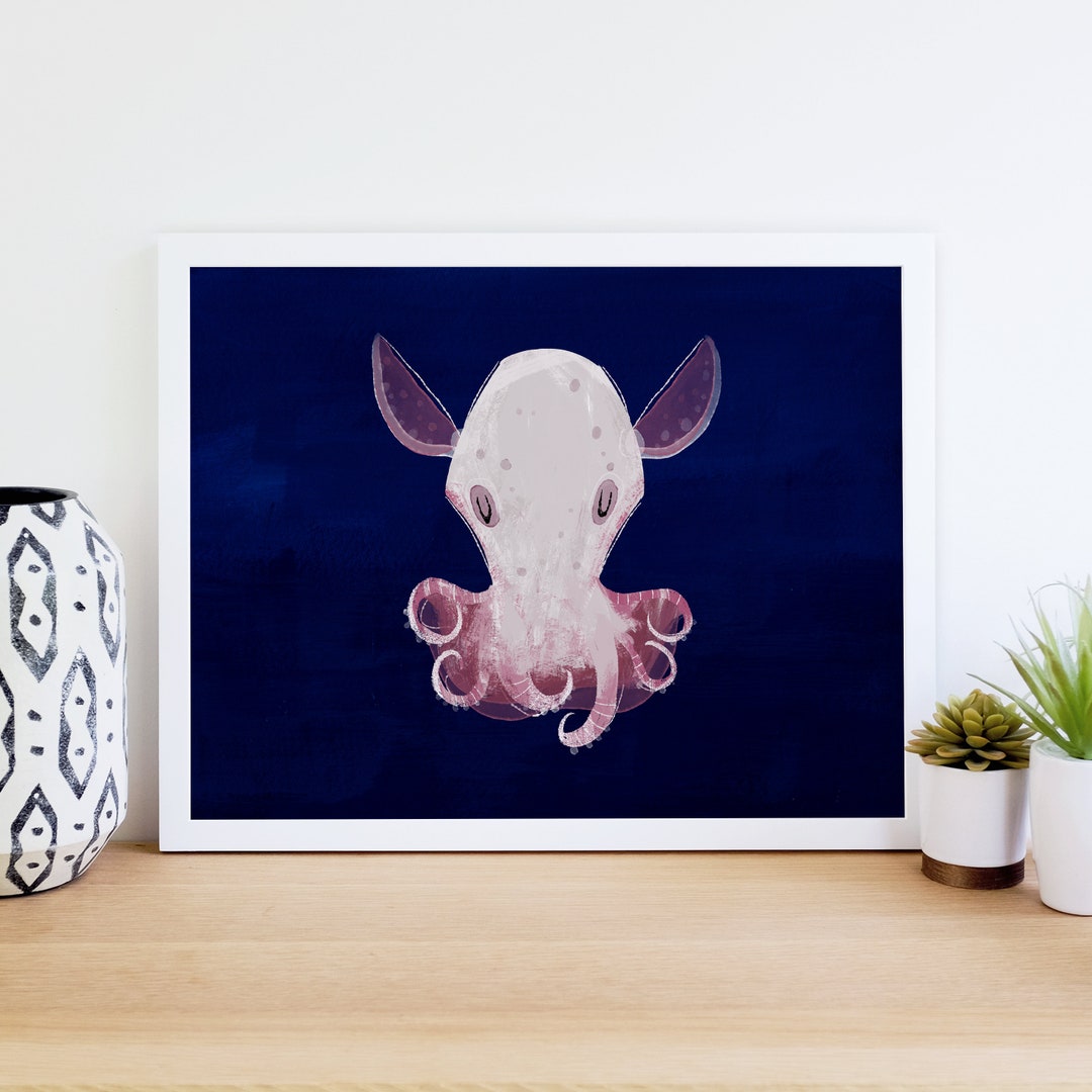 Dumbo Octopus Print - Etsy