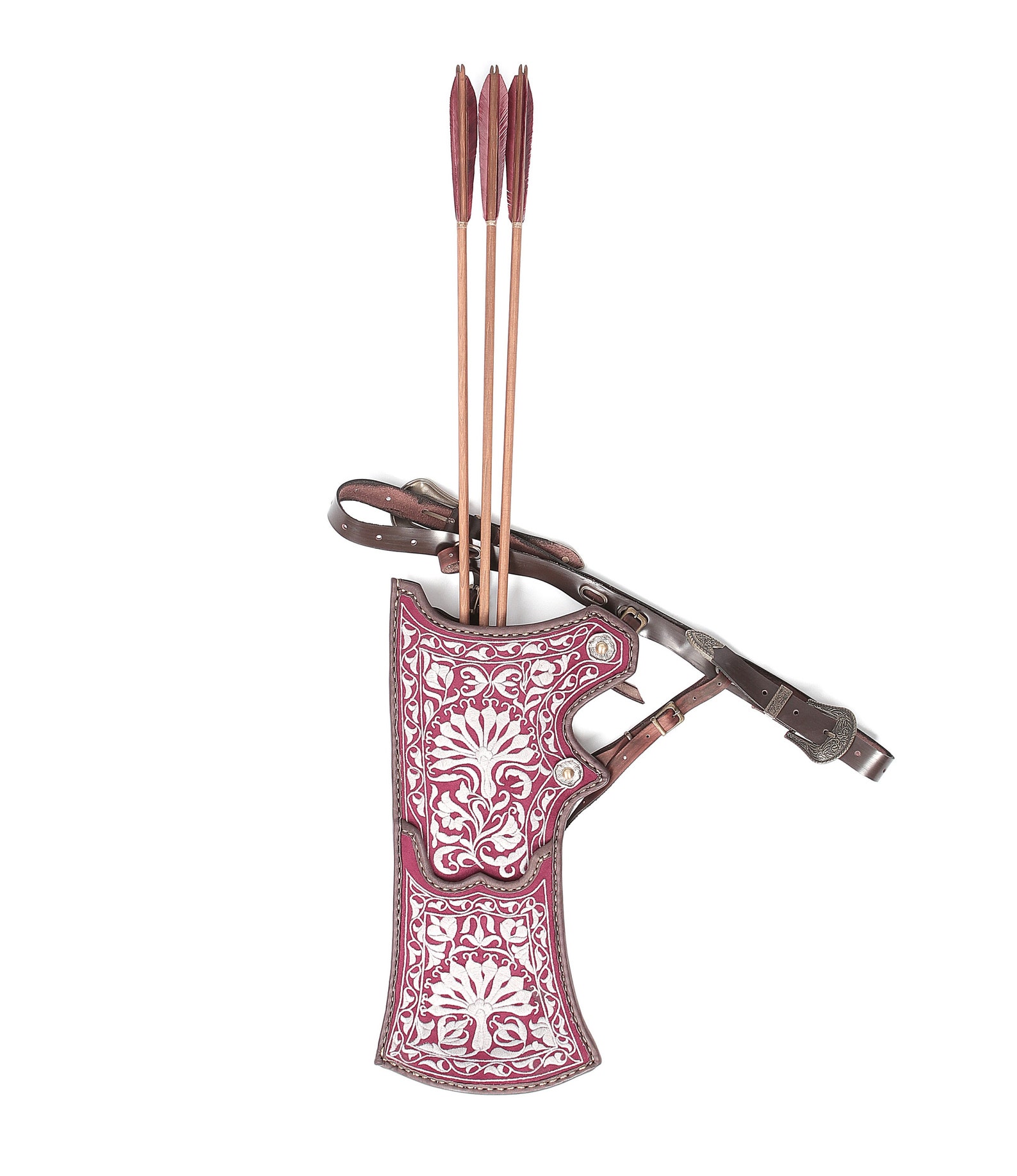 Quiver-archery Quiver-traditional Design Quiver-real Leather Arrow ...
