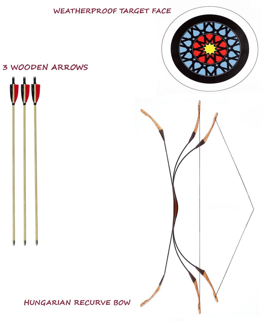 Boogschieten Recurve Boog-35/40lbs-Hongaarse Boog-Paard - Etsy Nederland