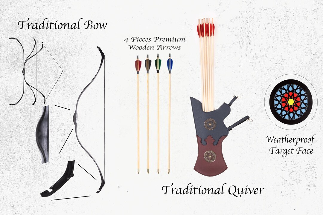 Starter Archery Bow |recurve Bow-15/20lb Bow-horseback Archery-for ...