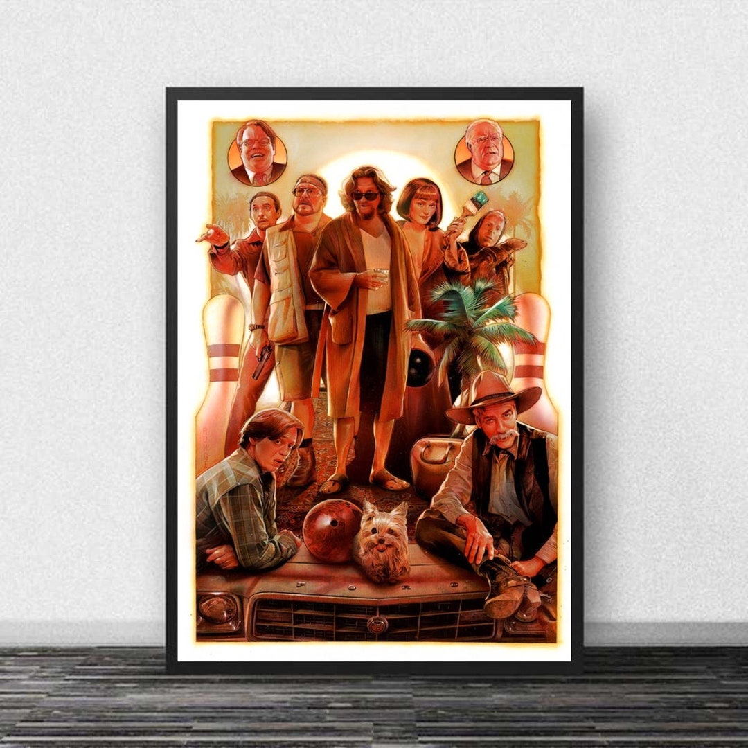 The Big Lebowski Movie Poster Canvas Painting Wall Art for Living Kids ...
