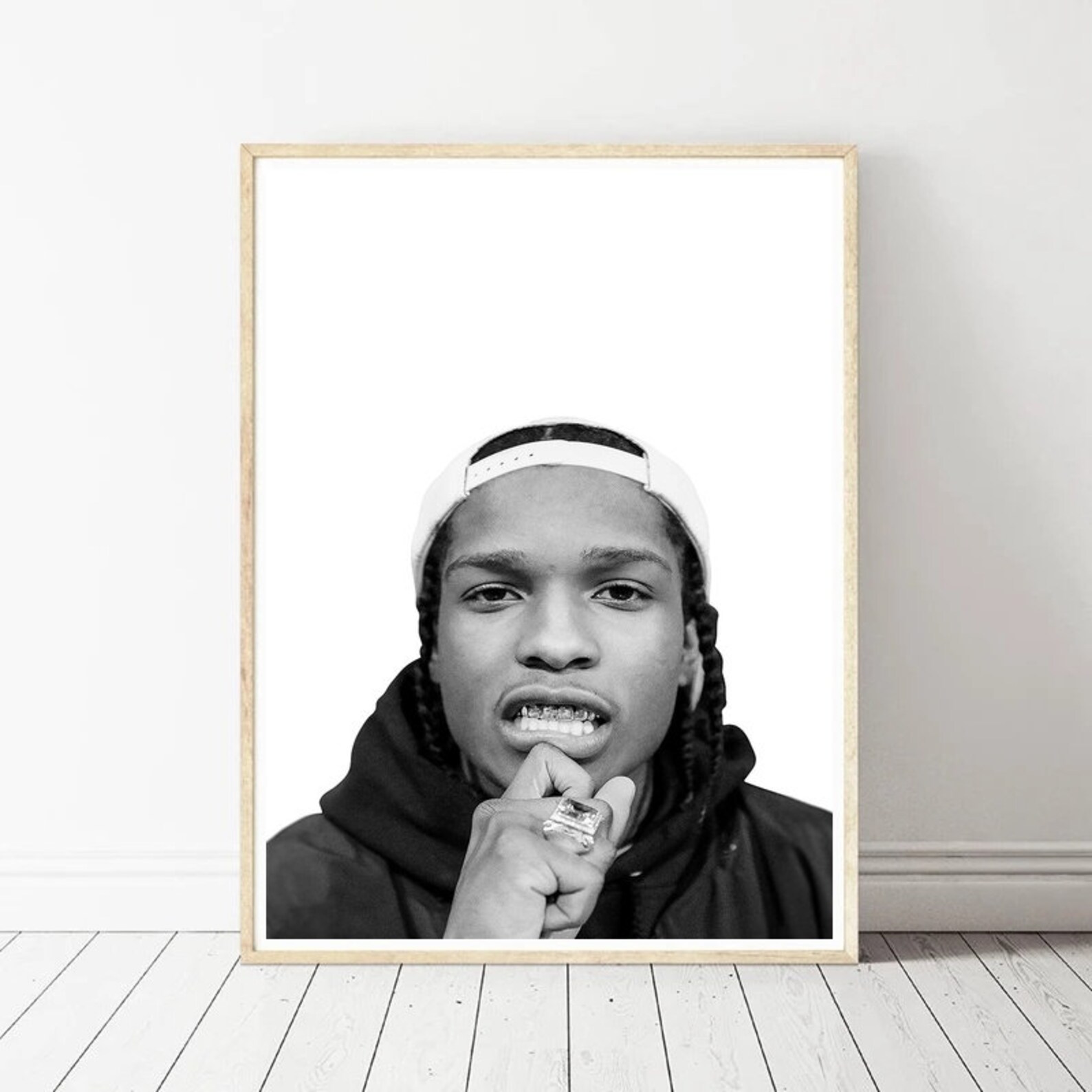 Asap Rocky Poster Rapper Music Poster Star Hip Hop Rapper Wall | Etsy