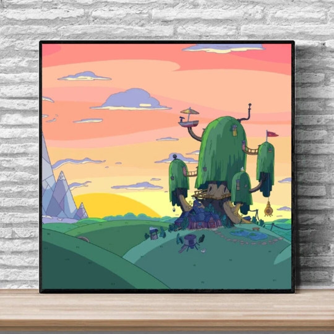 Adventure Time Jake Album Cover Poster Canvas Painting Wall Art for ...