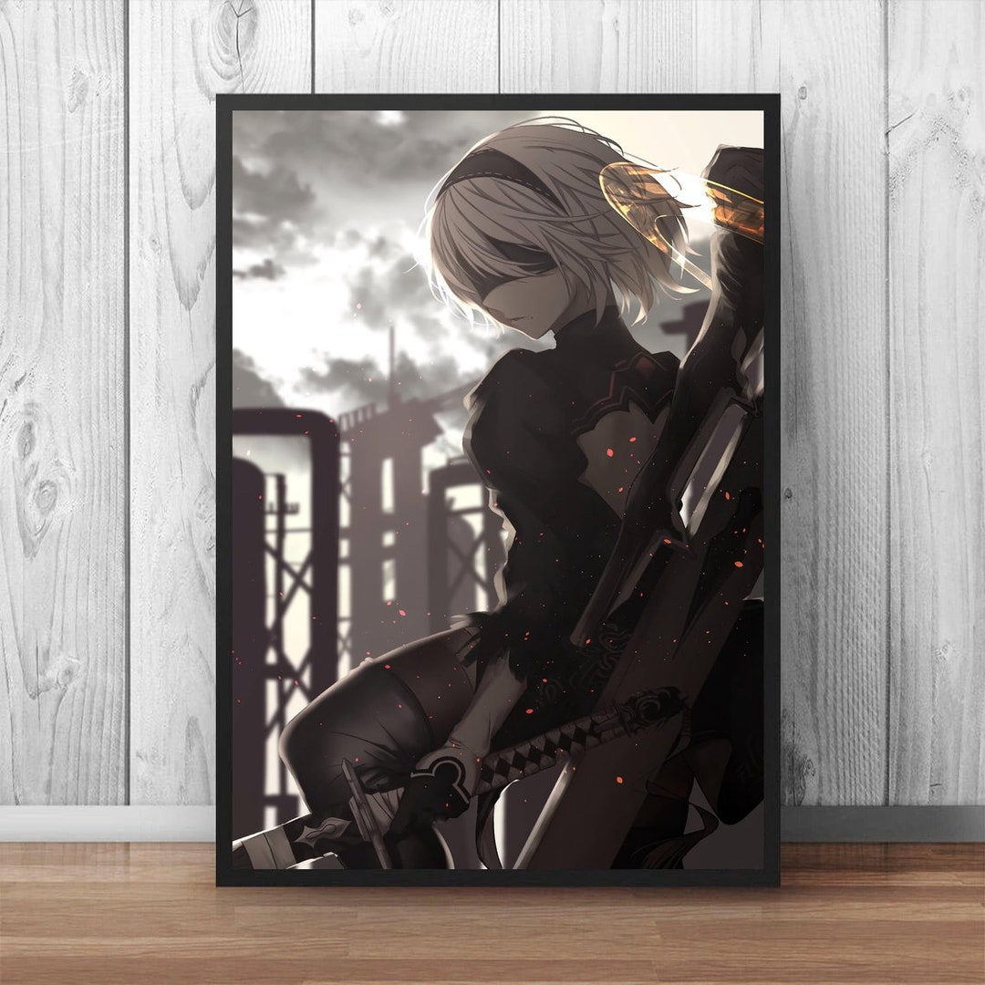 Nier Automata Game Poster Canvas Painting Wall Art Poster Home Decor no ...