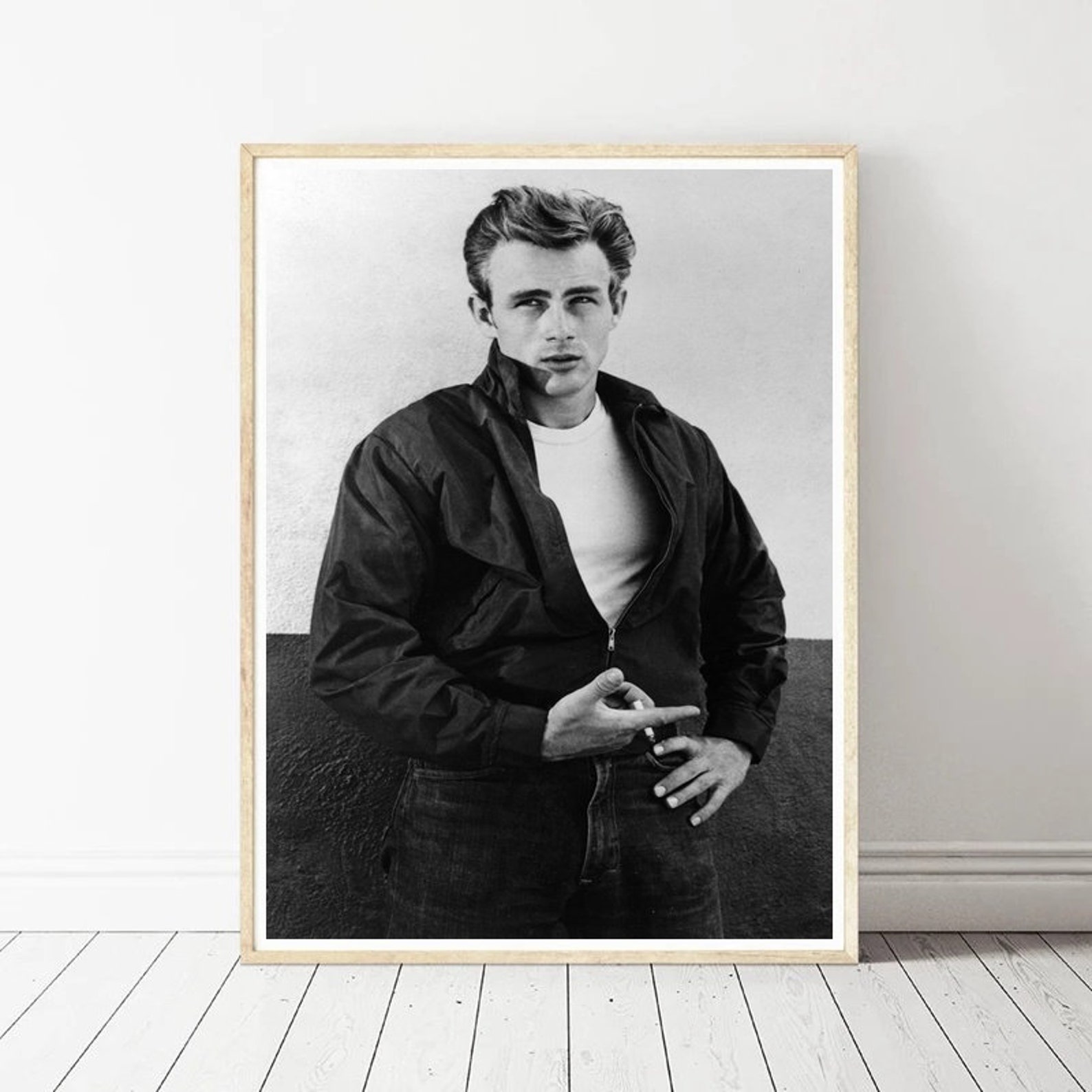 James Dean Poster Movie Actor Art Poster Canvas Painting Wall | Etsy