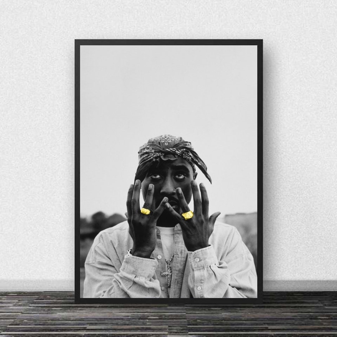 Tupac Shakur 2pac Hip Hop Star Music Poster Canvas Painting Wall Art ...