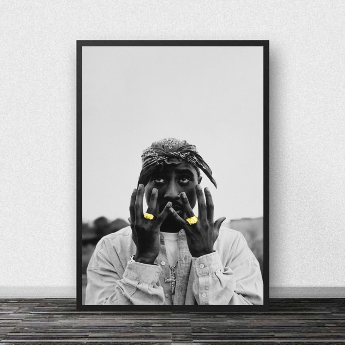 Tupac Shakur 2pac Hip Hop Star Music Poster Canvas Painting Wall Art ...