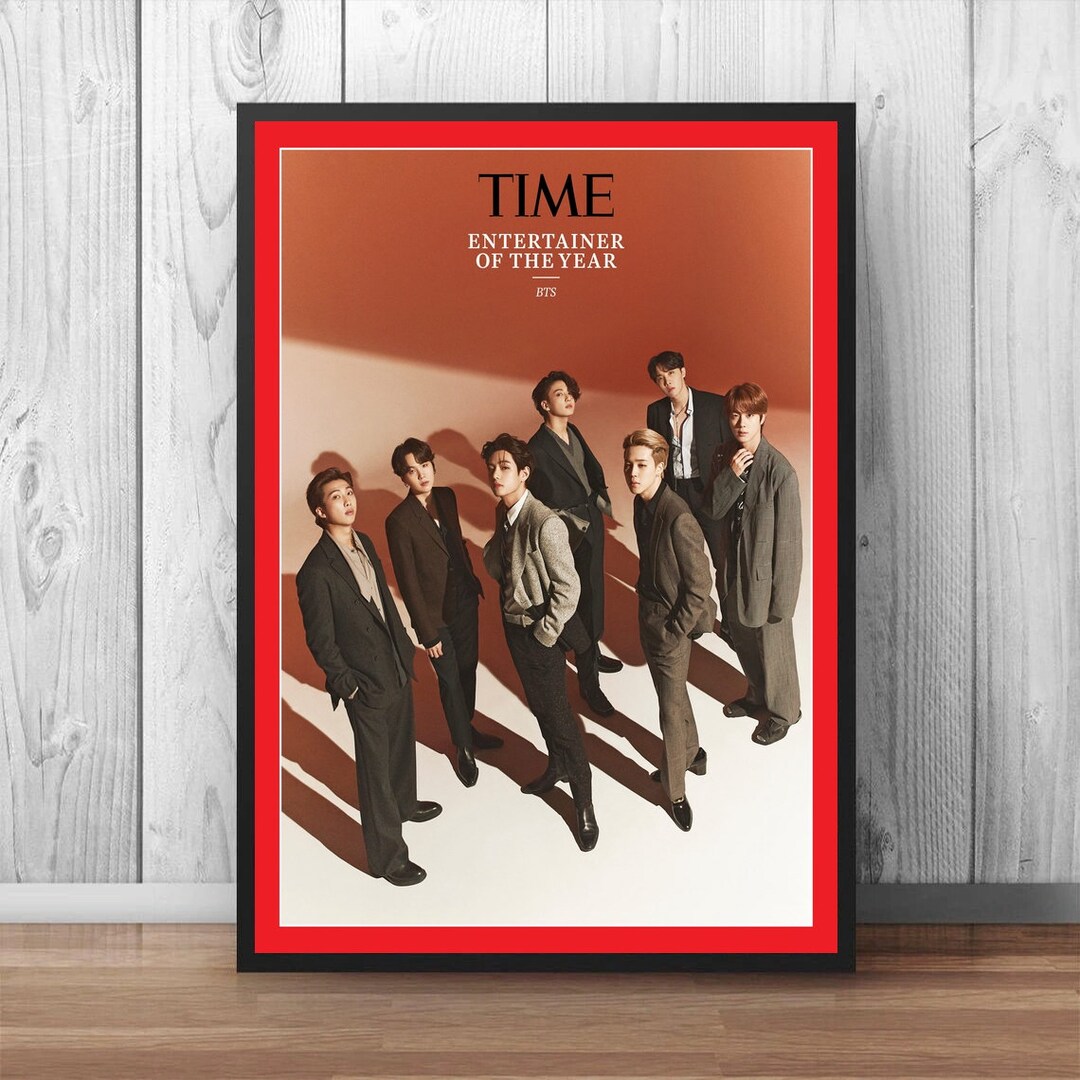 BTS Time Magazine Poster Canvas Painting Wall Art Poster Home Decor no ...