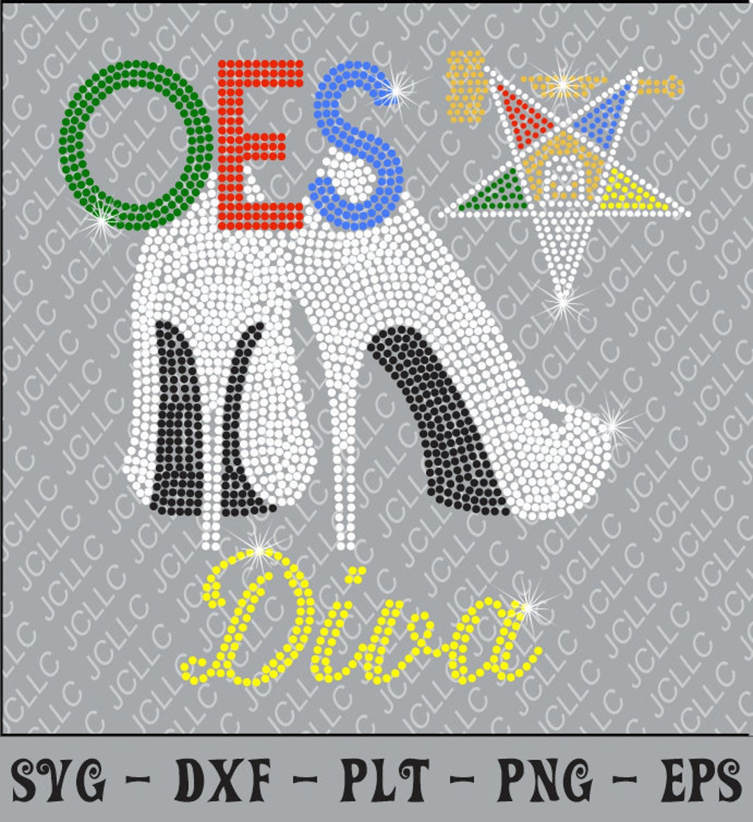 Rhinestone SVG- Heels (past Matron - Pentagon Up) - Etsy
