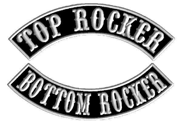 Custom Embroidery Biker Rockers Patch Sew on (11(w) X 3.80 (h) - Etsy