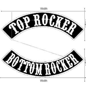 Custom Embroidery Biker Rockers Patch Sew on (11(w) X 3.80 (h) - Etsy