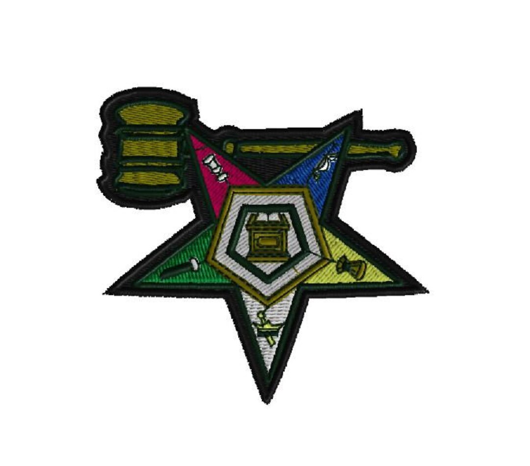 Embroidery Patch OES Past Matron Star - Etsy