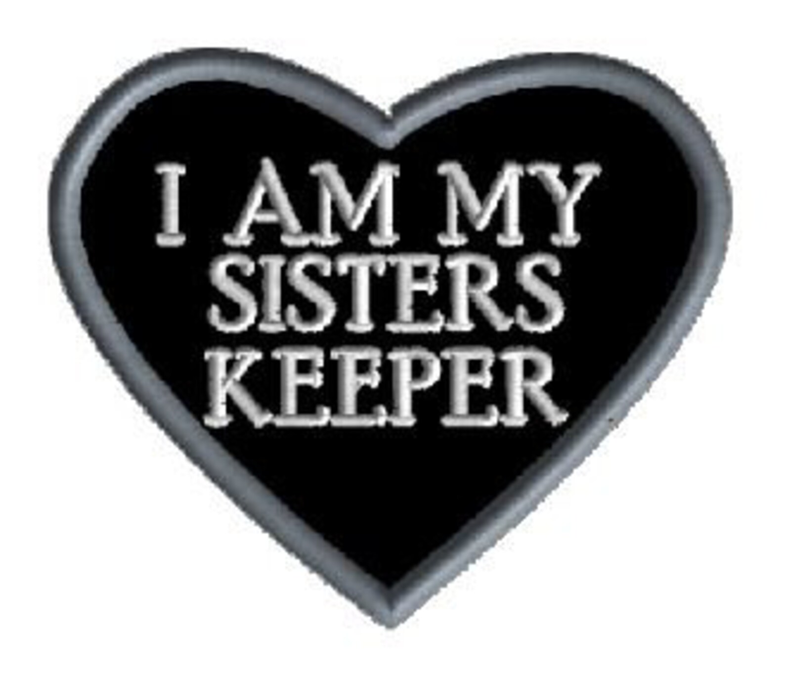 Embroidery - I Am My Sister's Keeper Patch - Etsy