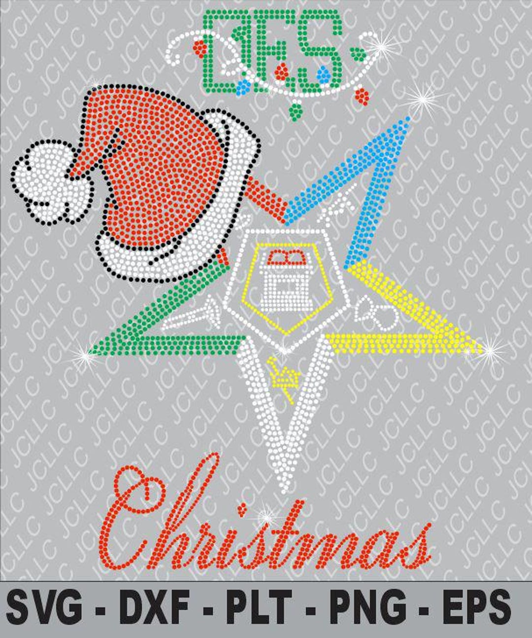 Rhinestone Template - OES Christmas - Etsy
