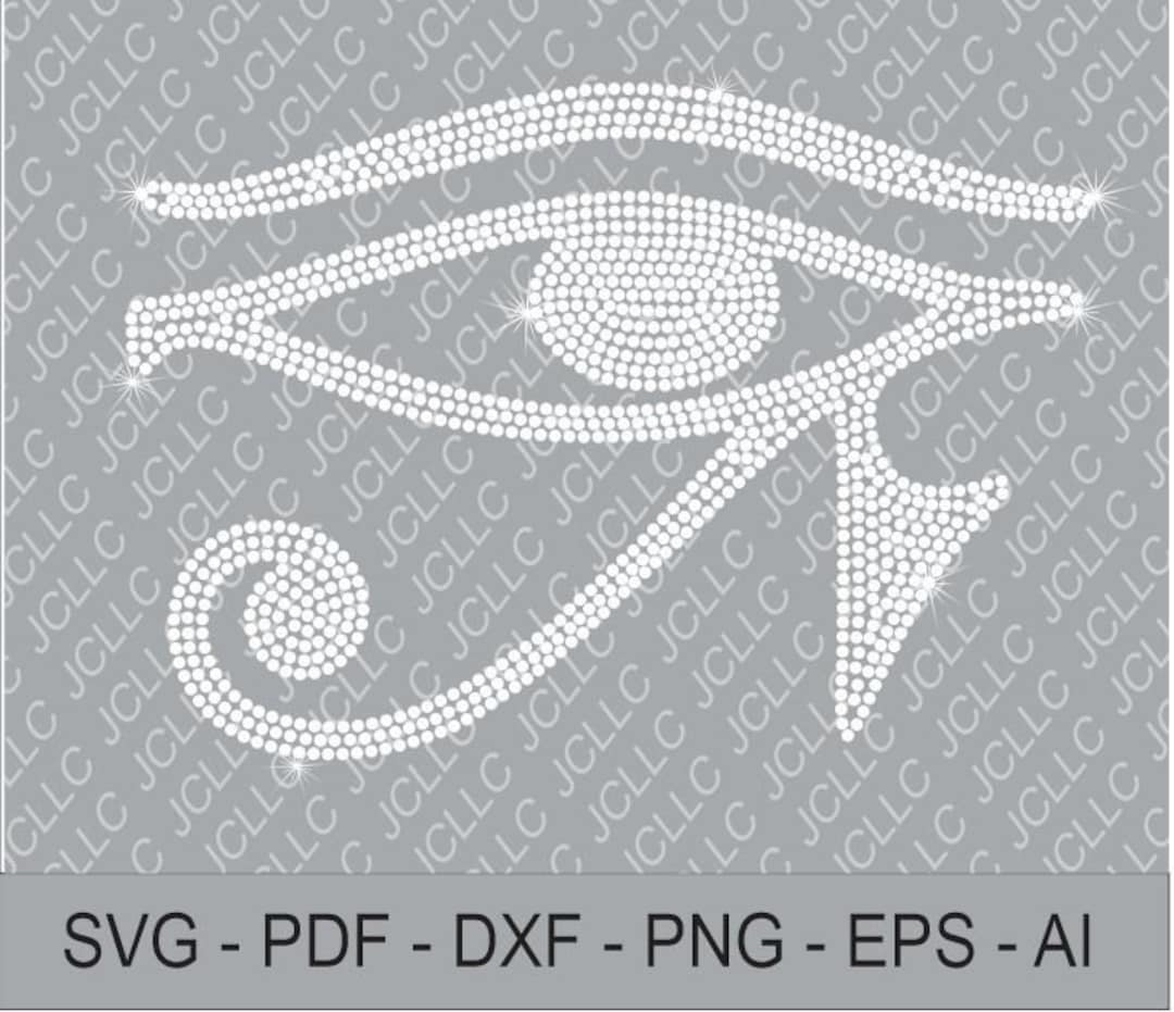 Rhinestone SVG - Eye of Horus - Etsy