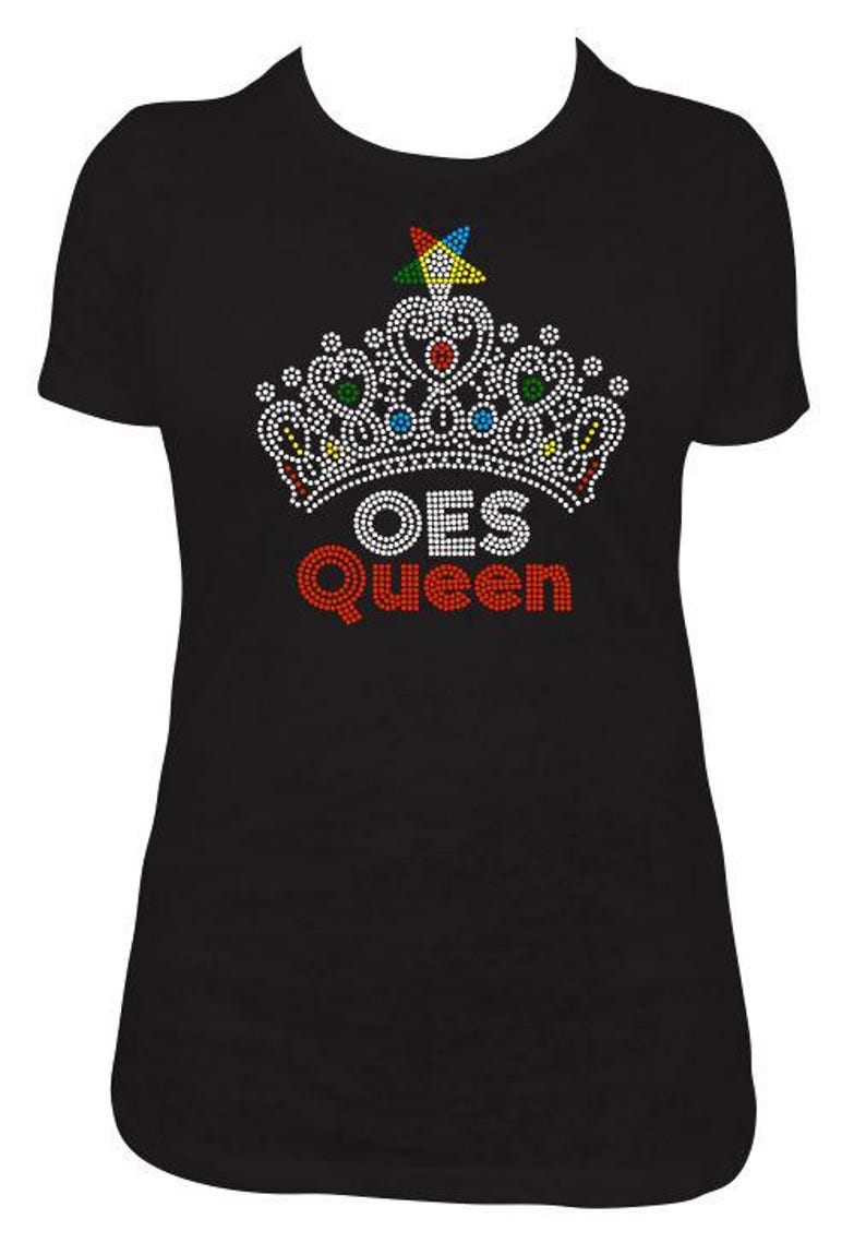 Rhinestone Template - OES Queen Crown - Etsy