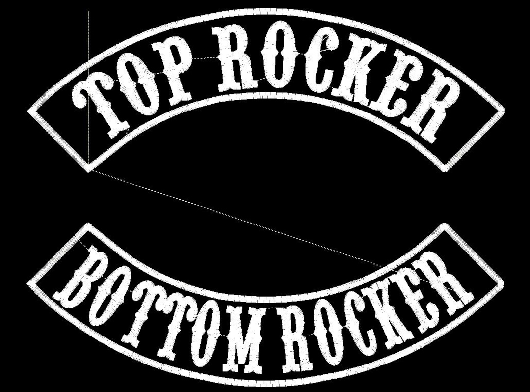 Custom Embroidery Biker Rockers Patch Sew on (11(w) X 3.80 (h) - Etsy