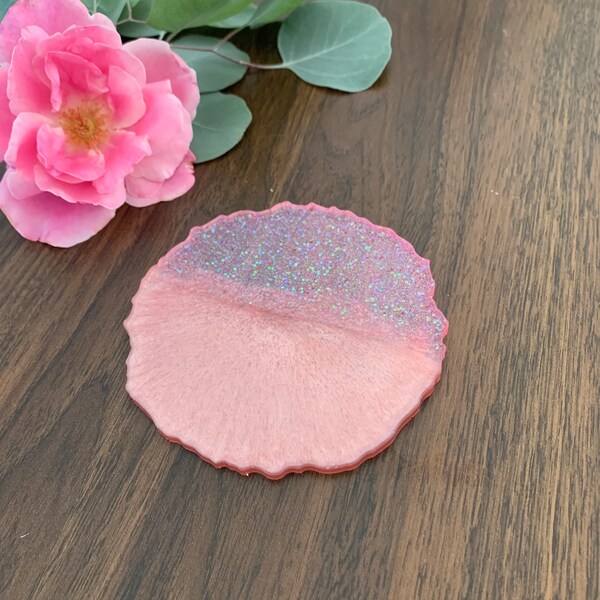 Pink Coaster - Etsy
