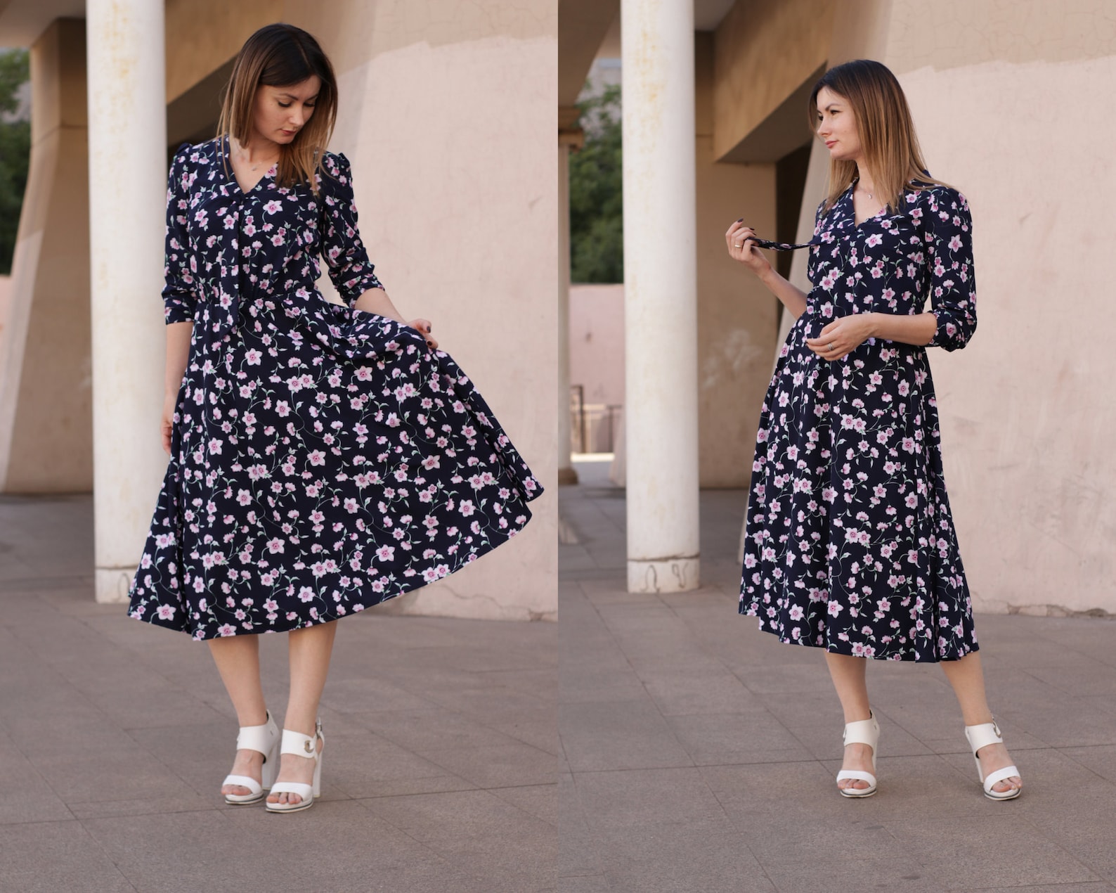 Evening Silk Dress Pattern Instant Download Feminine Dresses for Women ...