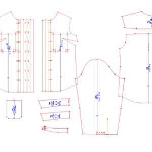 Blouse Pattern Pdf for Women Sewing Basic Shirt Women's Button Down ...