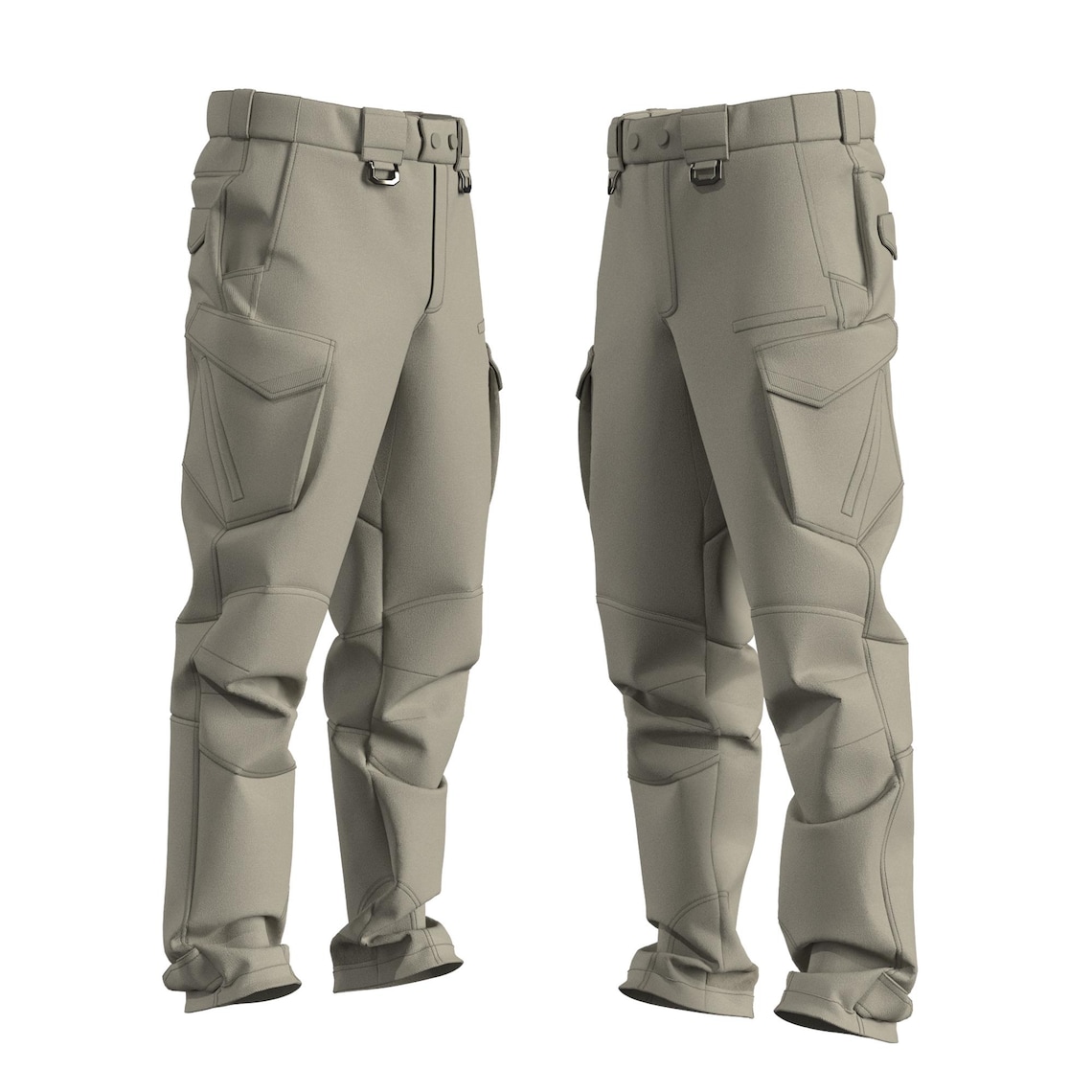 Men's Tactical Cargo Pants Sewing Pattern: Military Style (PDF) Size 40 ...