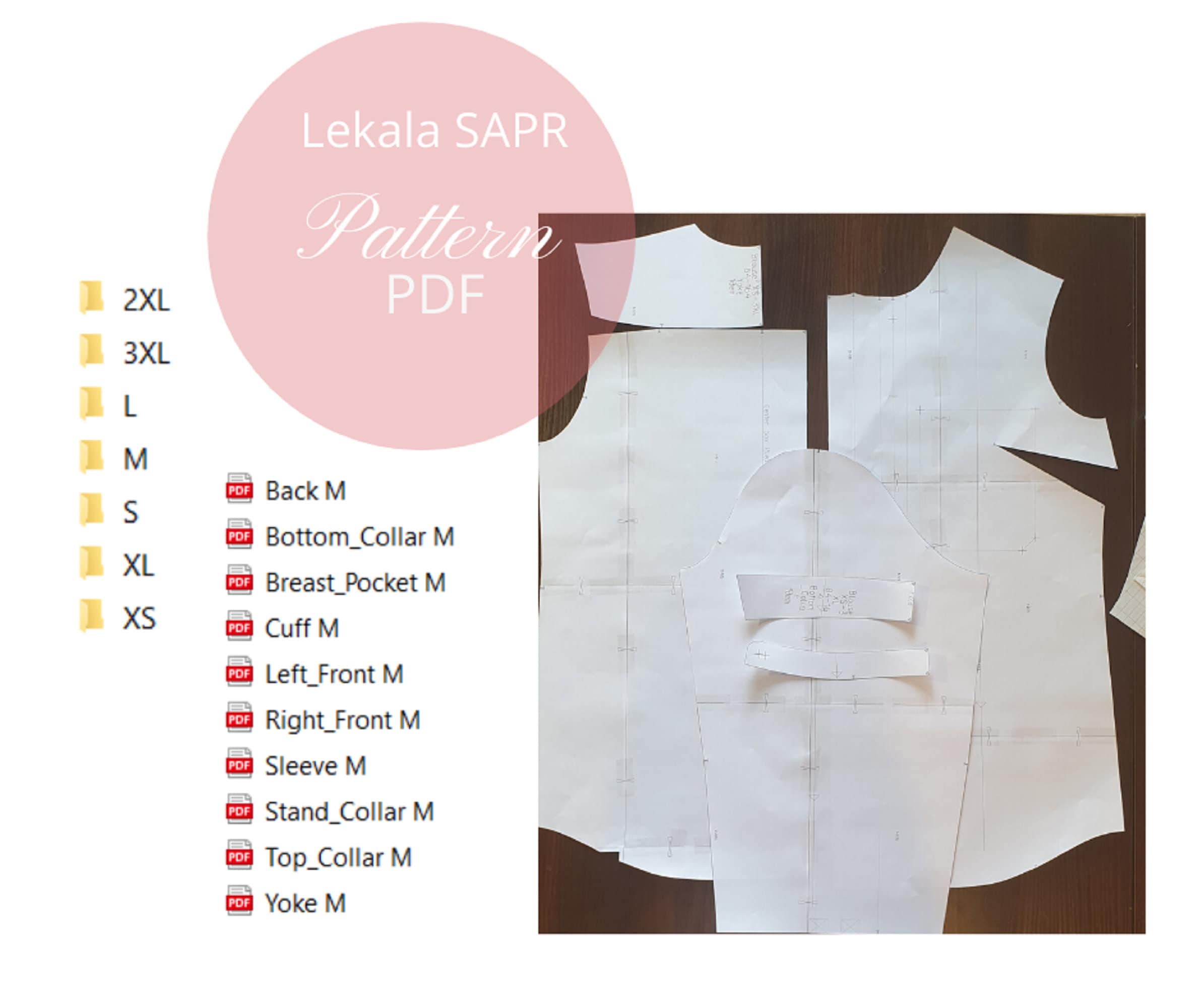 Blouse Pattern Pdf for Women Sewing Basic Shirt Women's - Etsy