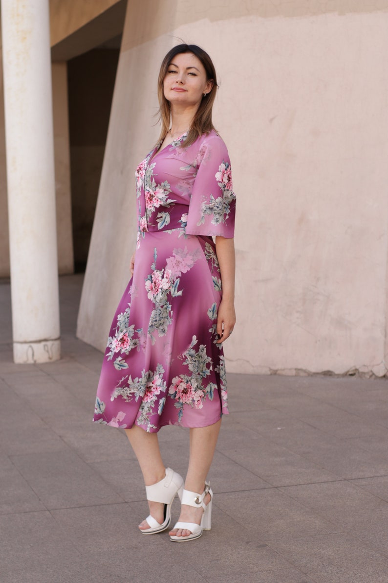 Sewing Silk Dress Pattern PDF Fancy for Women Evening With Semi ...