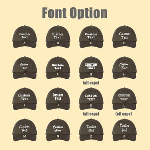 Custom Text Embroidered Hat, Personalized Cap, Vintage Baseball Hat ...