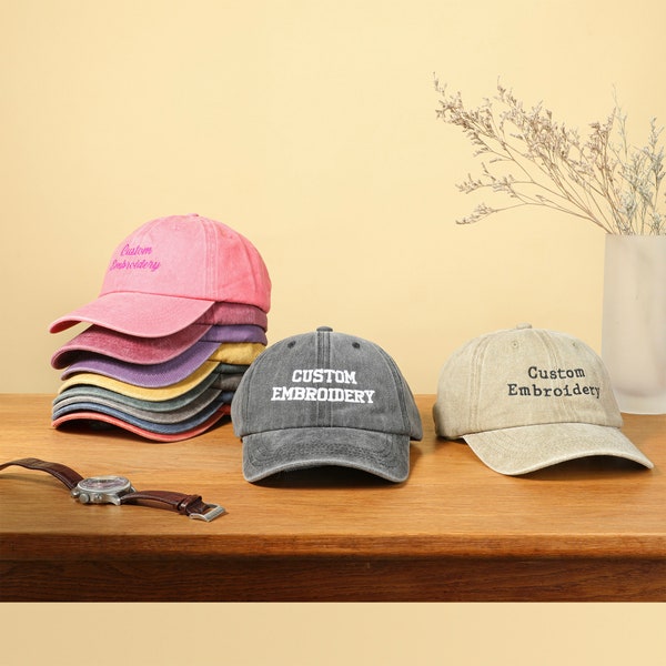 Custom Embroidered Hat Cap - Etsy