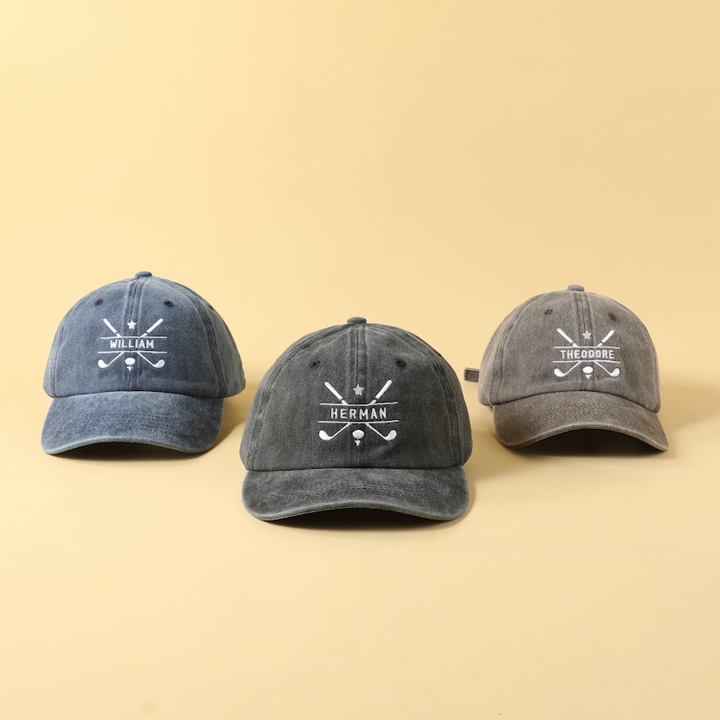 Personalized Golf Cap Unisex Custom Embroidery Baseball Hat Golfing ...