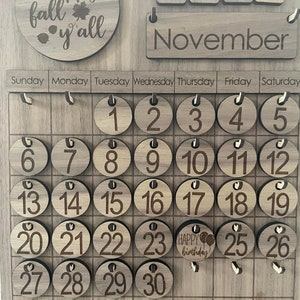 DIGITAL FILE - Calendar | Daily Weekly Monthly Calendar | Kids Calendar ...