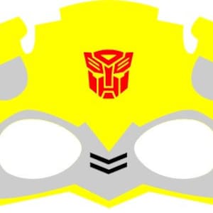 Transformers Masks: Bumblebee & Optimus Prime SVG Laser Cut File ...