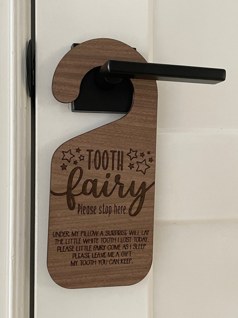 Tooth Fairy Door Hanger, Kids Tooth, SVG, Digital File, Laser Cut ...