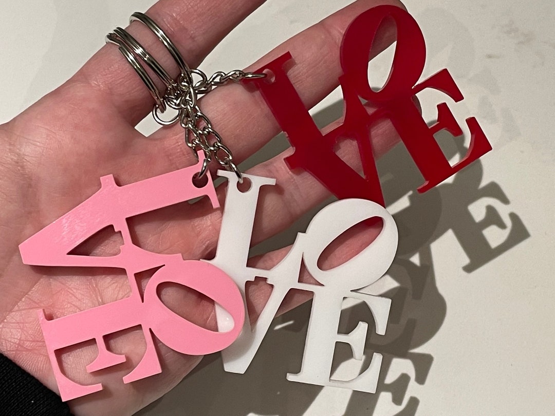 Digital - Laser Cut File - SVG - LOVE | Keychain | Valentine's Day - Etsy