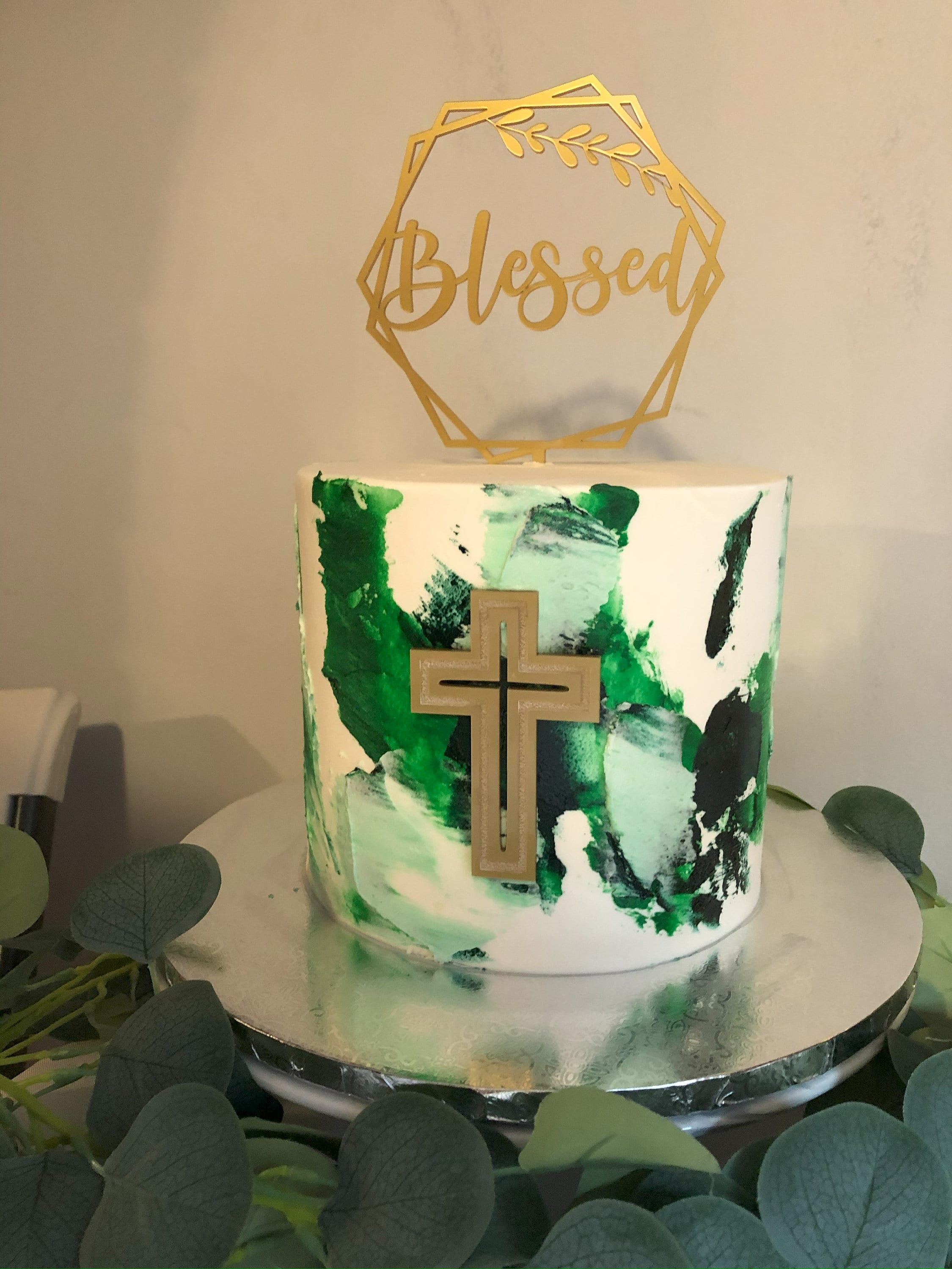 Blessed Cake Topper, Cake Decorations, Cake Charm, Baptism, Cake ...