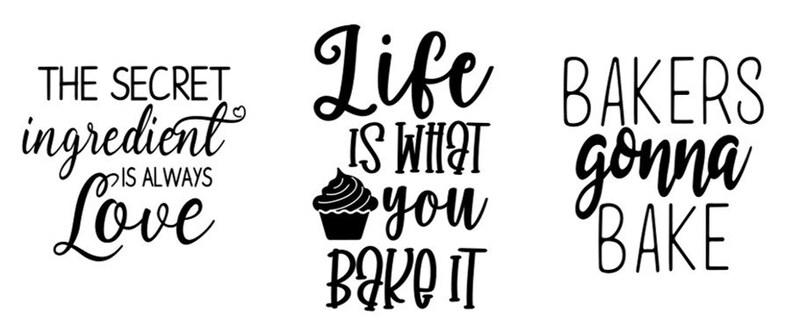 Baking Quotes Bakers Gonna Bake Life is What You Bake It - Etsy