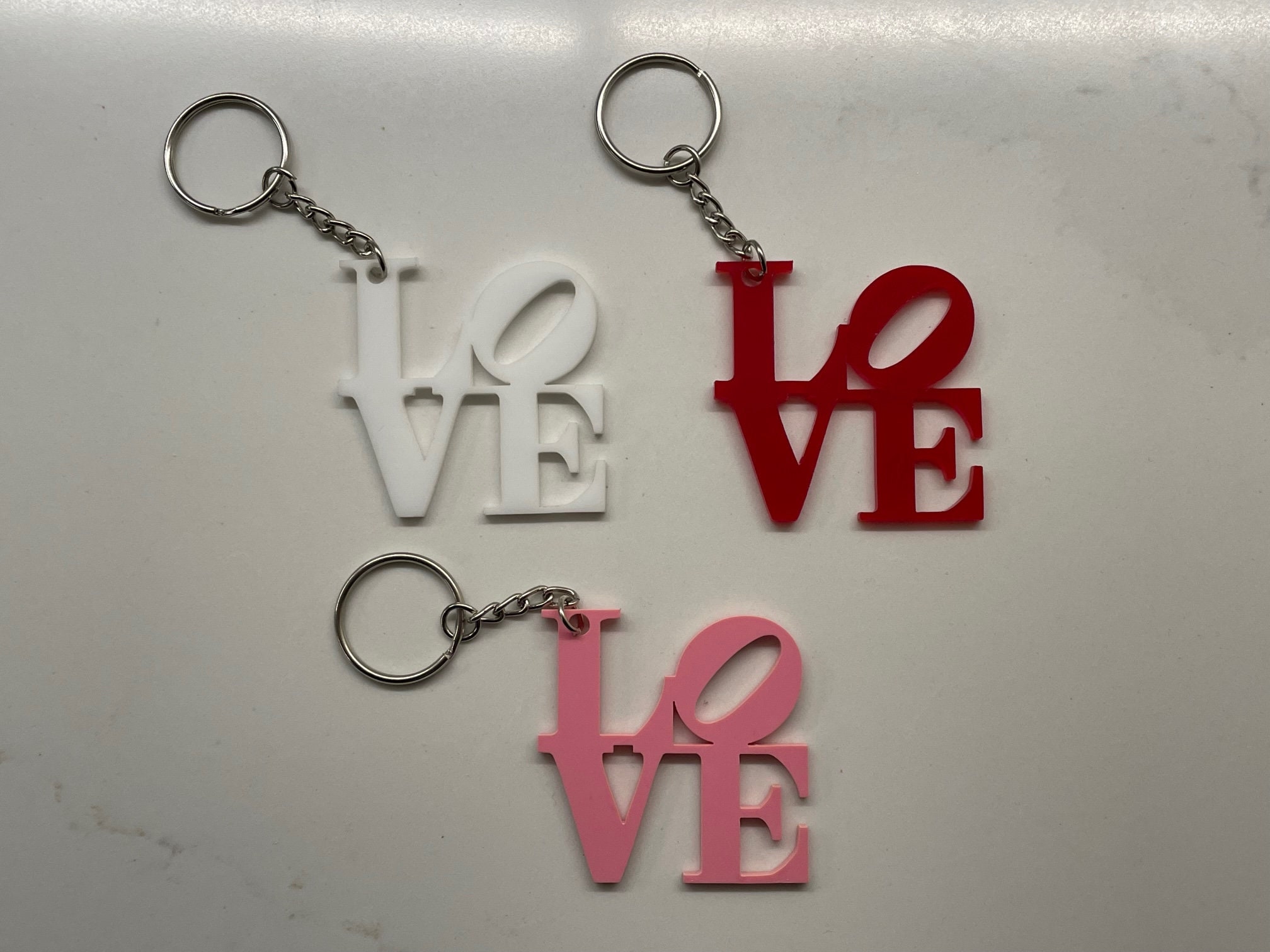 Digital - Laser Cut File - SVG - LOVE | Keychain | Valentine's Day - Etsy