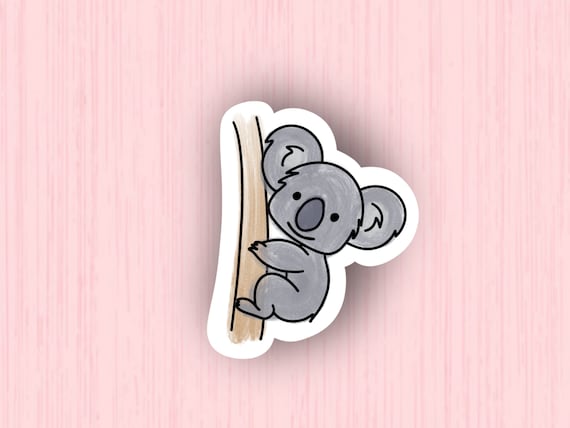 Koala Sticker Jungle Animal Sticker Koala Decal Laptop - Etsy