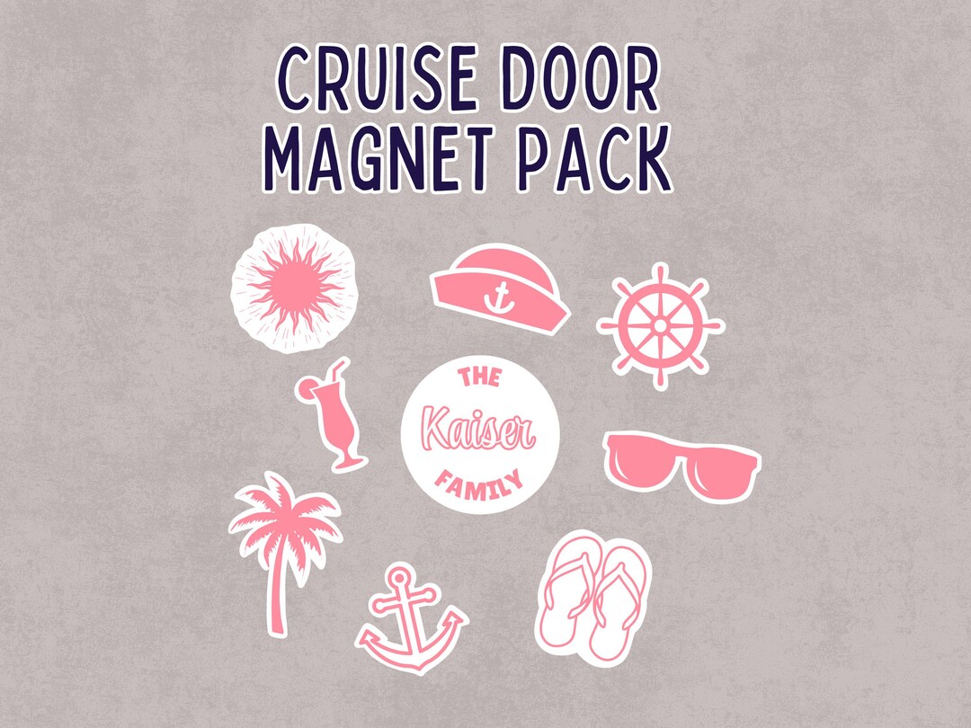 9 Piece Cruise Magnet Pack – Fun & Decorative Magnets for Cruise Ship ...