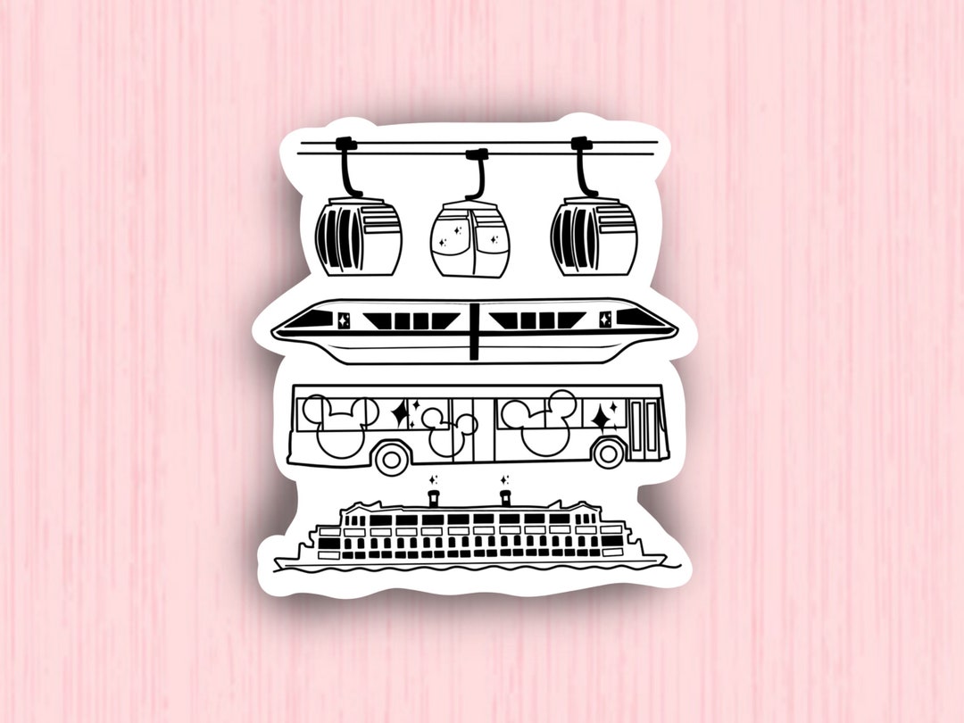 Magical Transportation Sticker | Monorail | Skyliner | Waterproof ...
