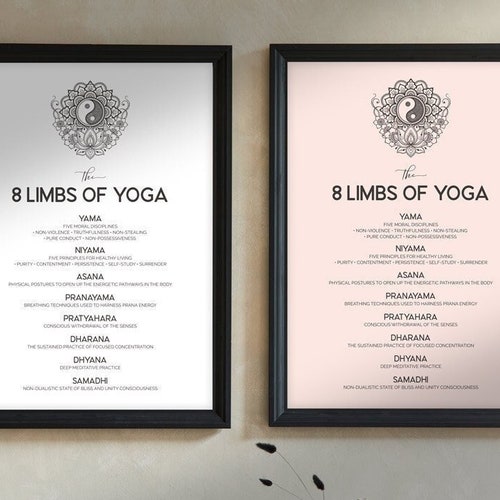8 Limbs of Yoga Printable Ashtanga Yoga Meditation INSTANT - Etsy