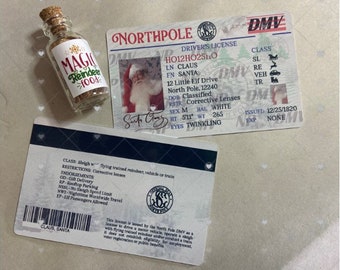 Mrs. Claus License Sublimation Design Mrs Santa Claus Drivers License ...