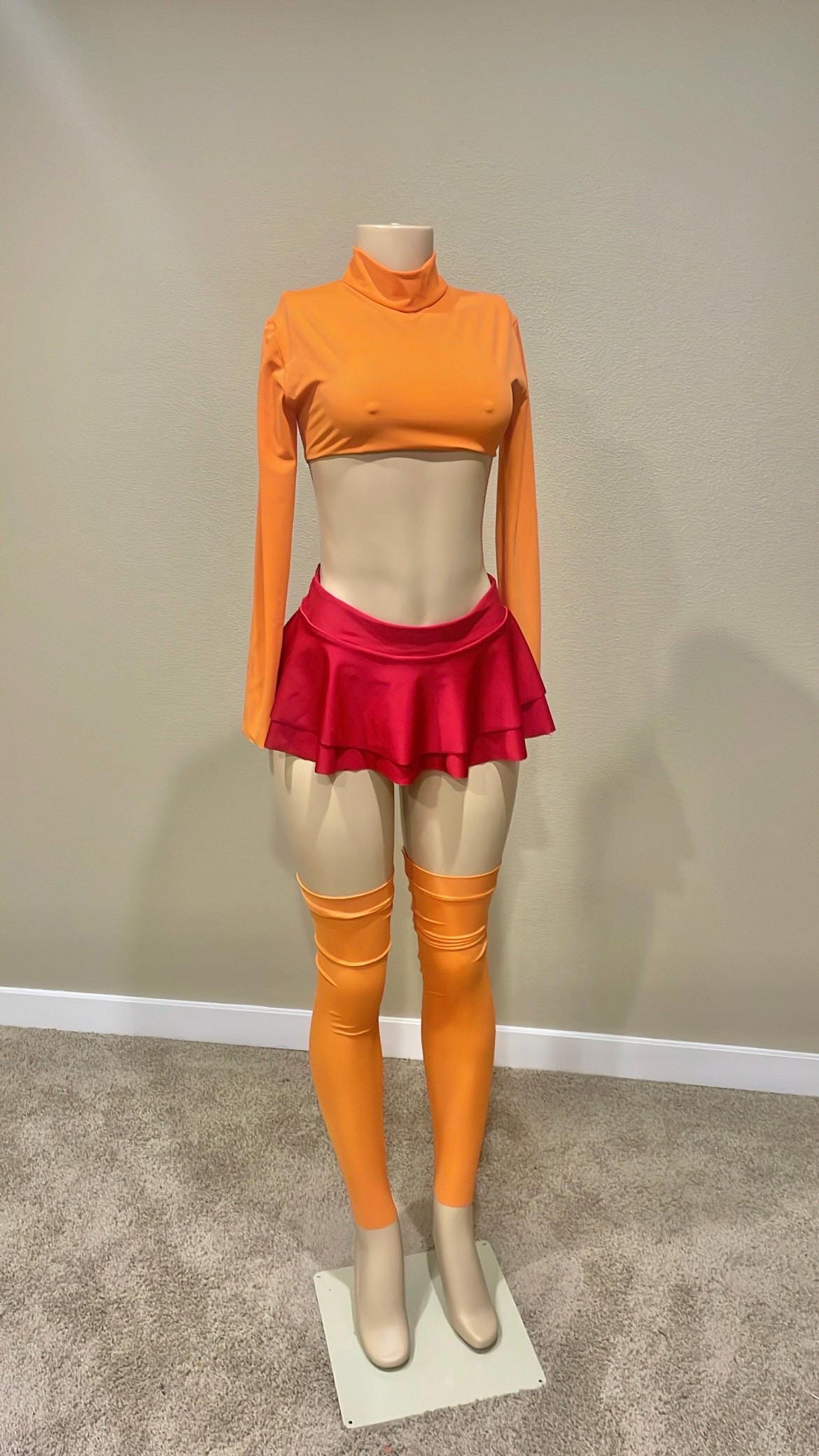 Velma Costume, Velma Cosplay, Halloween Costume, Stripper Outfit, Pole ...