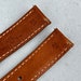 Handmade Copper Brown Italian Leather Watch Strap, Full Grain Leather ...
