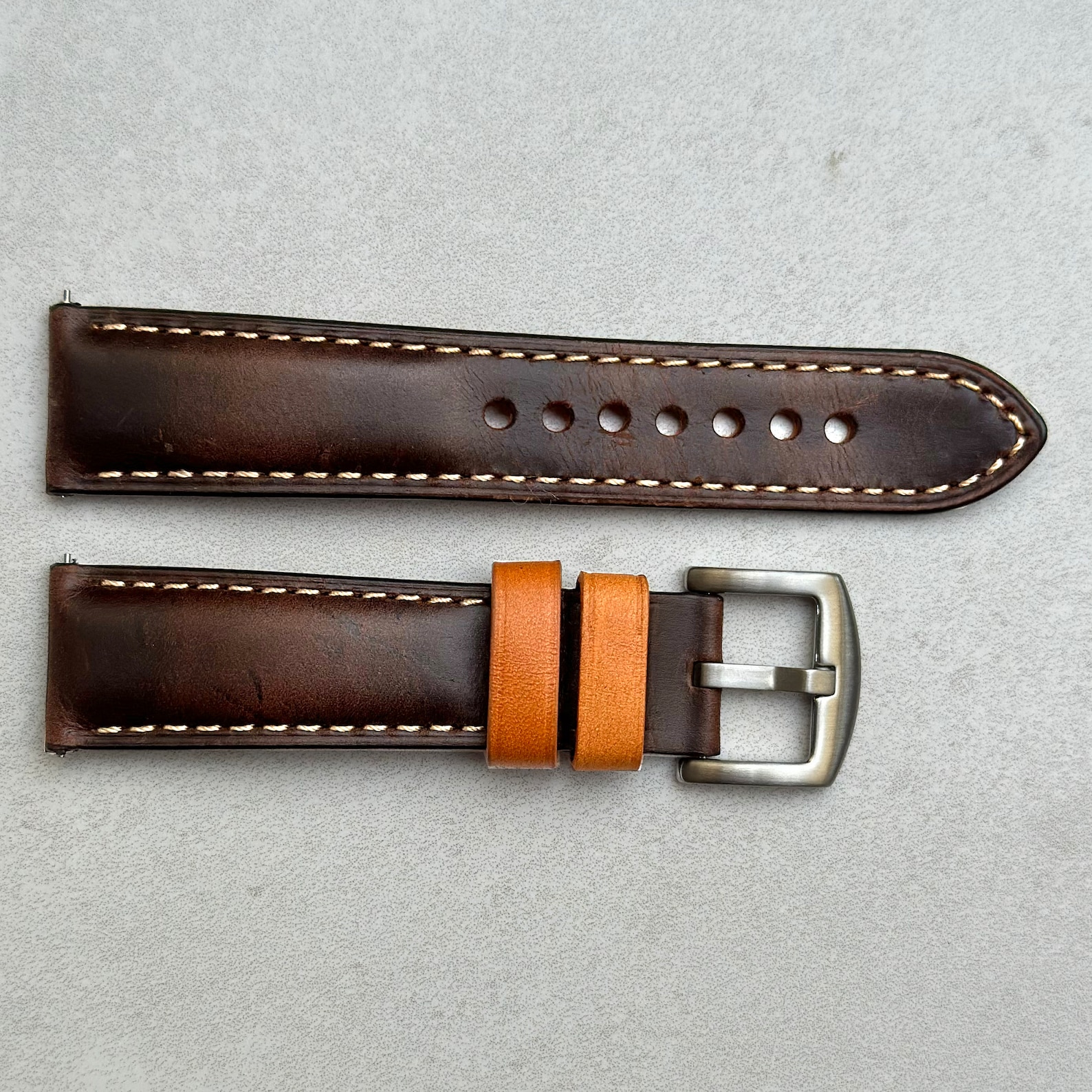 Handmade Calf Skin Watch Strap Full Grain Leather Watch Band - Etsy UK