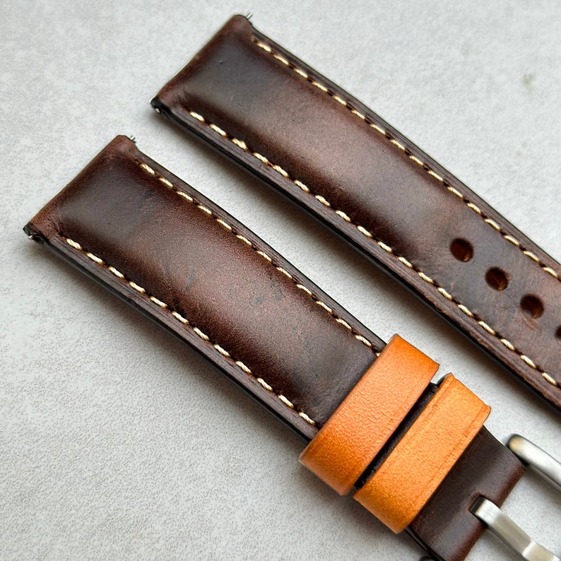 Handmade Calf Skin Watch Strap Full Grain Leather Watch Band - Etsy UK