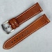 Handmade Copper Brown Italian Leather Watch Strap, Full Grain Leather ...