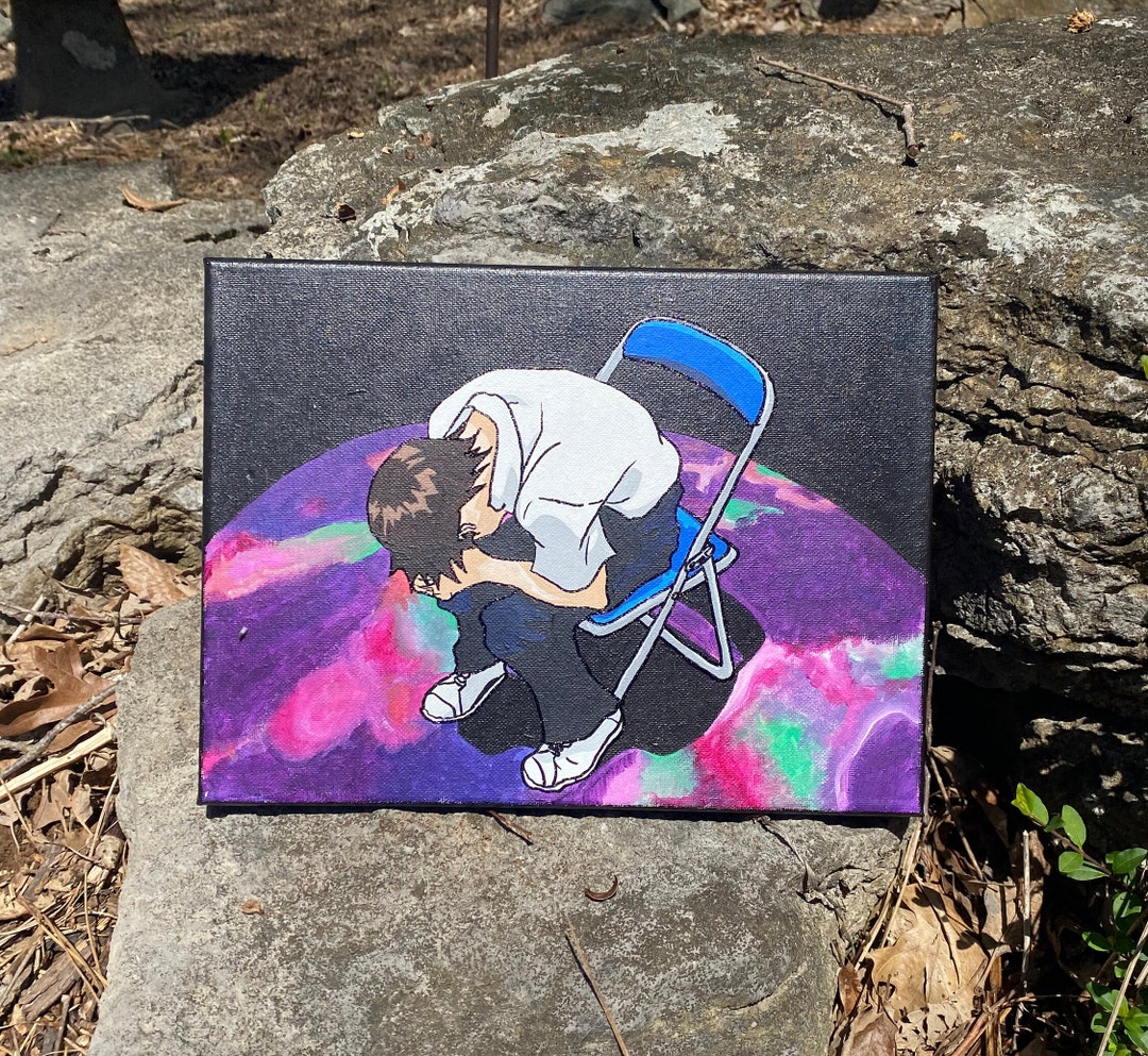 Shinji Ikari Chair Neon Genesis Evangelion Painting - Etsy