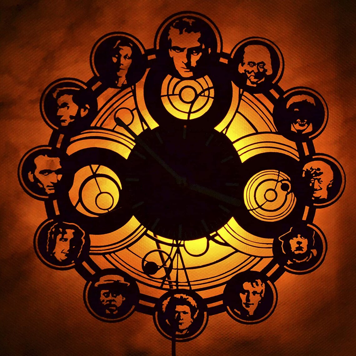 Time Lord handmade Vinyl Clock Original Home Wall Decor | Etsy