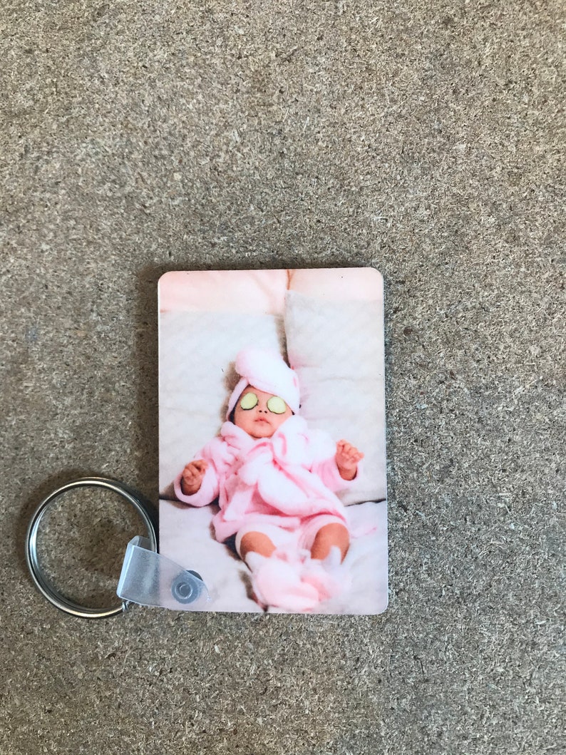 Personalised Double Sided Photo Keyring, Any picture Keyring, Custom ...